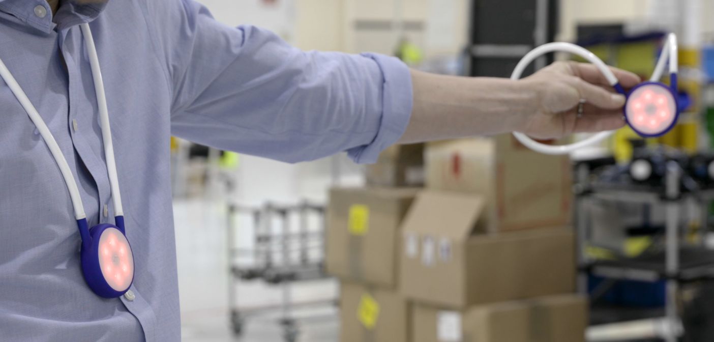 Wearable social distancing device created by UK robotics company ...