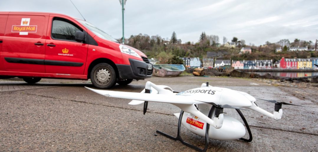 Royal Mail deploys drone in UK-first parcel delivery trial | Robotics ...