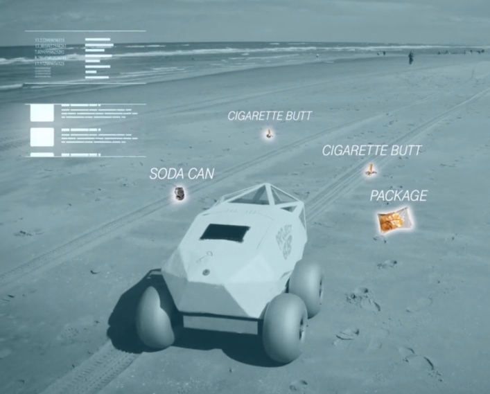Beach robot harnesses AI to litter pick | Robotics and Automation
