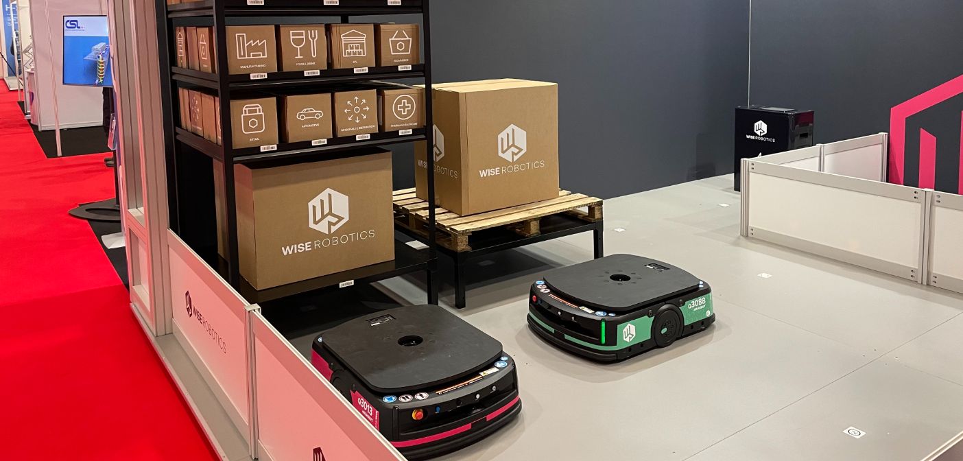 Wise Robotics demos goods-to-person picking robot at Robotics and ...