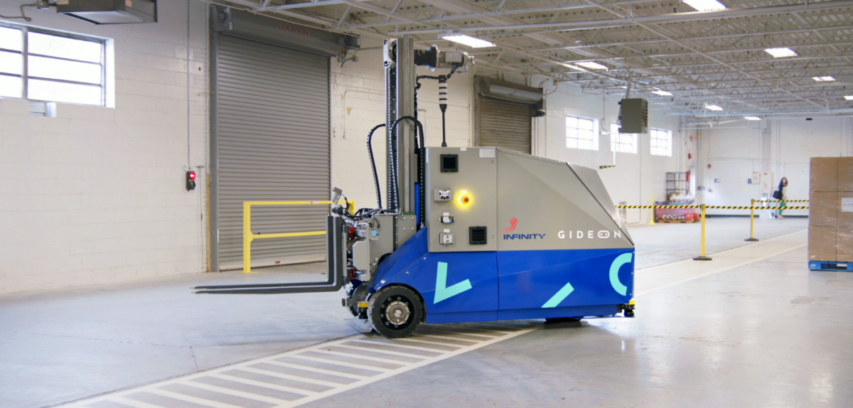 Gideon launches autonomous forklift for trailer loading and unloading | Robotics and Automation