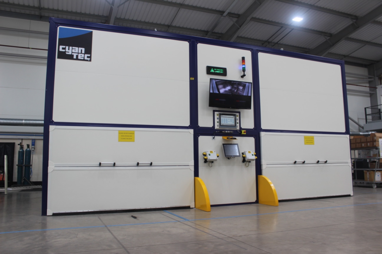 ABB robot adapted by Cyan Tec Systems for high-accuracy laser welding ...