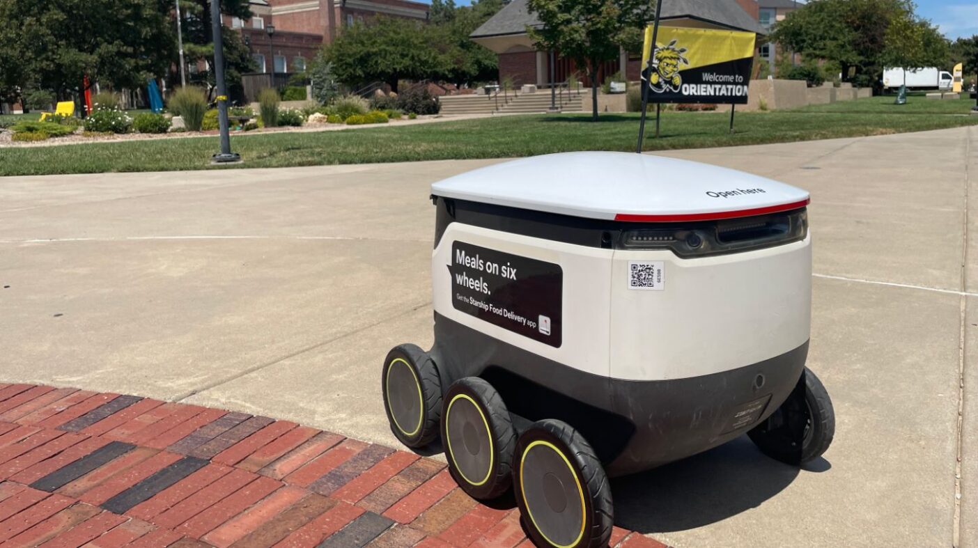 Autonomous robots begin food deliveries at Wichita State University ...