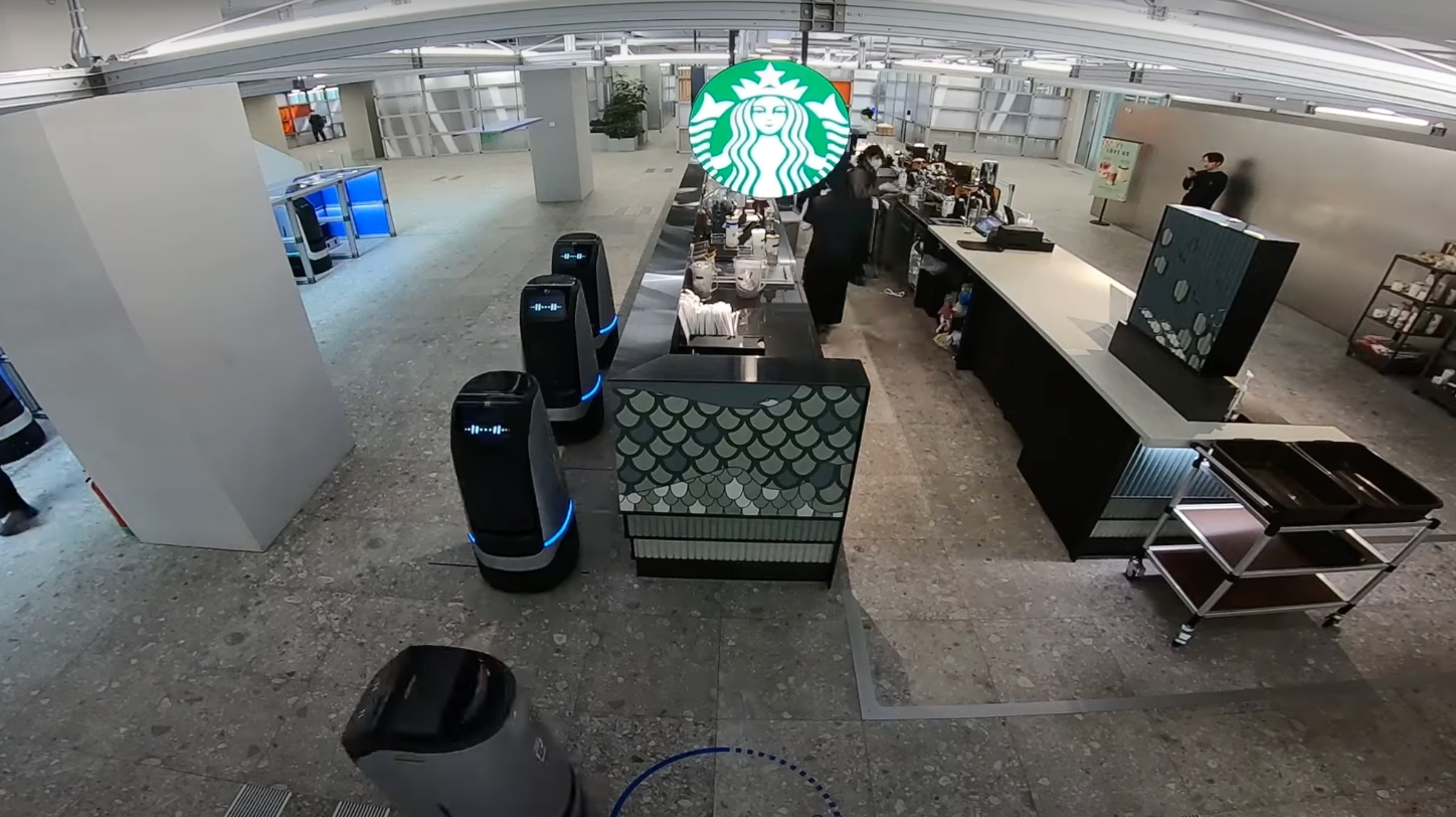 Naver Labs releases video of Starbucks run by 100+ robots | Robotics ...