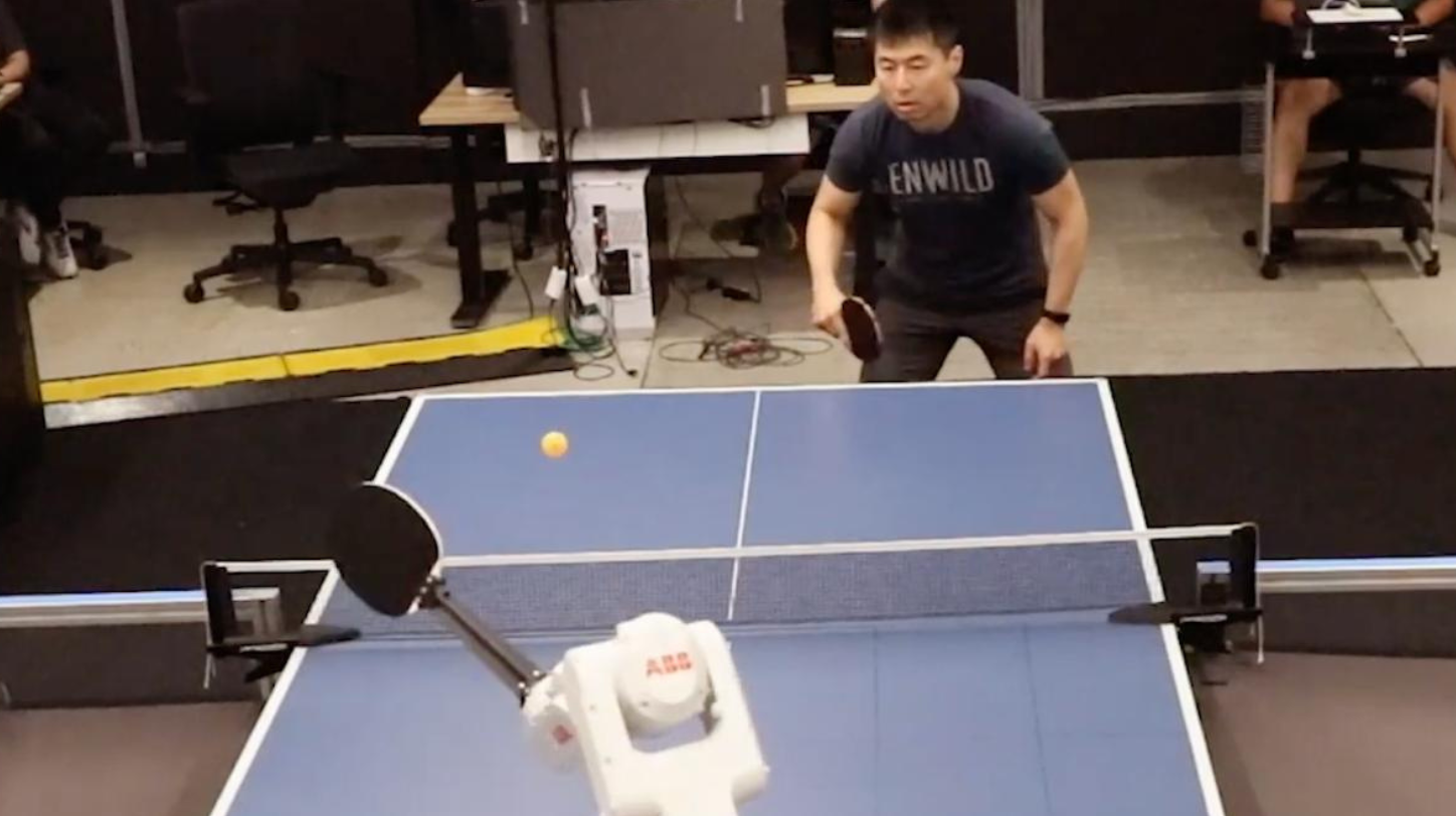 Google DeepMind's table tennis robot plays at 'amateur' human level | Robotics and Automation