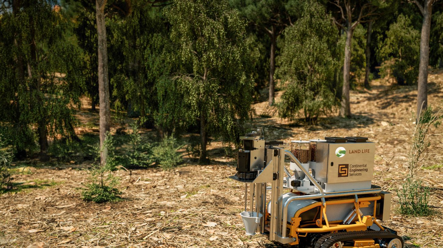 Continental and Land Life unveil tree-seeding robot for reforestation ...